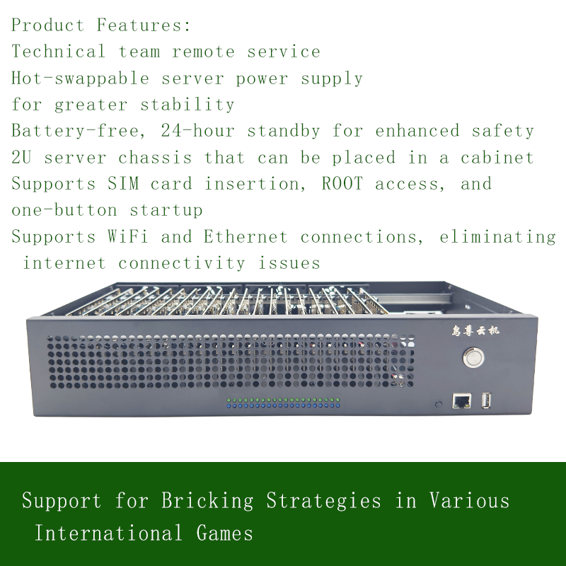 USB+OTG chassis-Official system mobile phone farm-use LAN screen ...