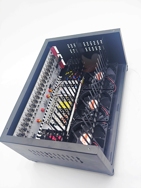 Mobile phone farm chassis box