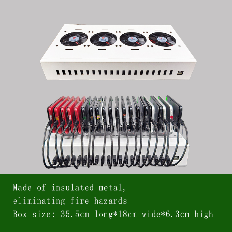 20 USB ports Android phone connection box HUB connector